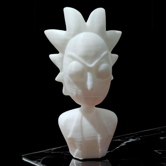 Accents | 3d Printed Rick Character Bust From Rick And Morty | Poshmark